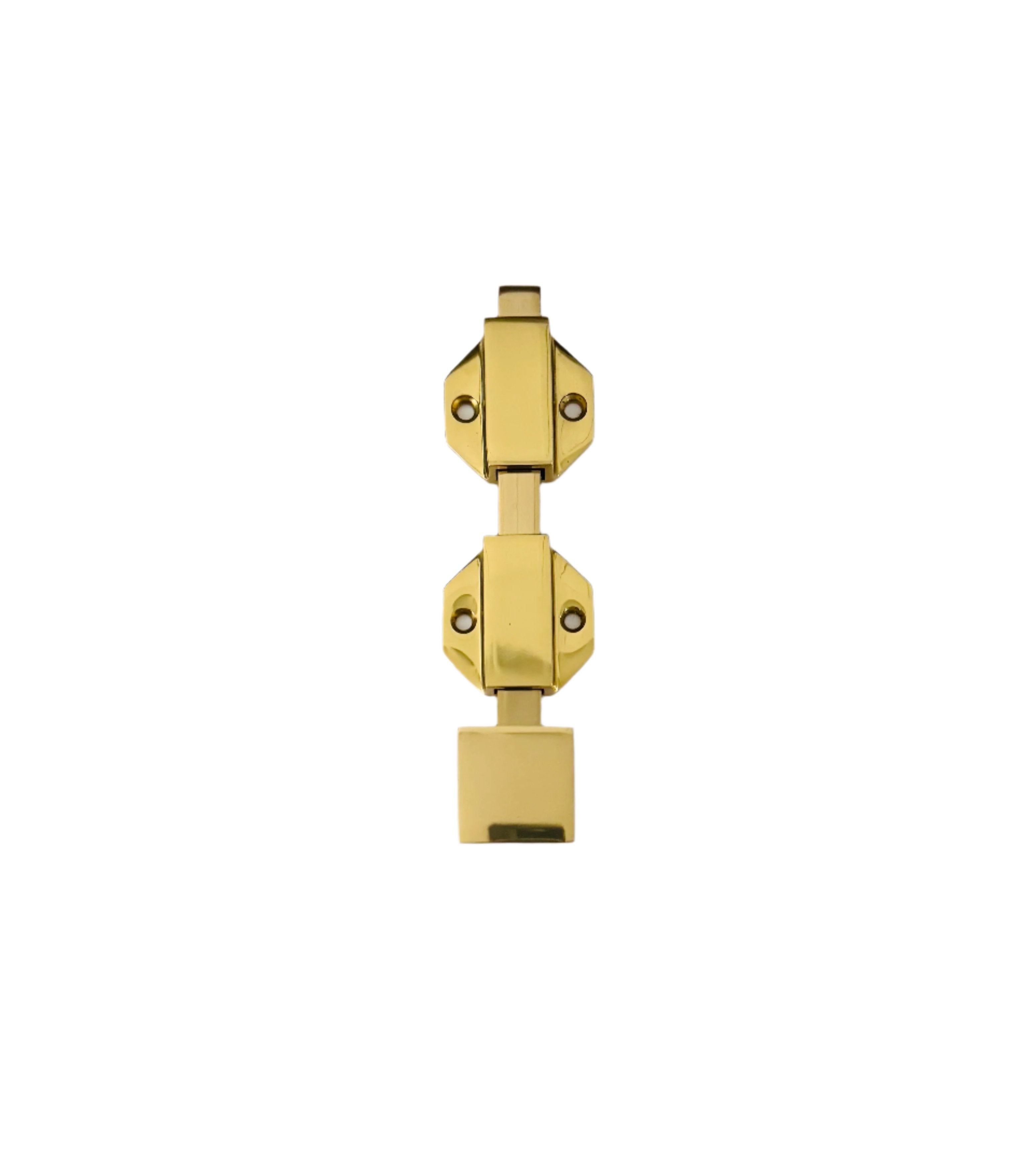 Unlacquered Modern Surface Bolt, HD, Solid Brass for French Door & Doo – Purdy Hardware