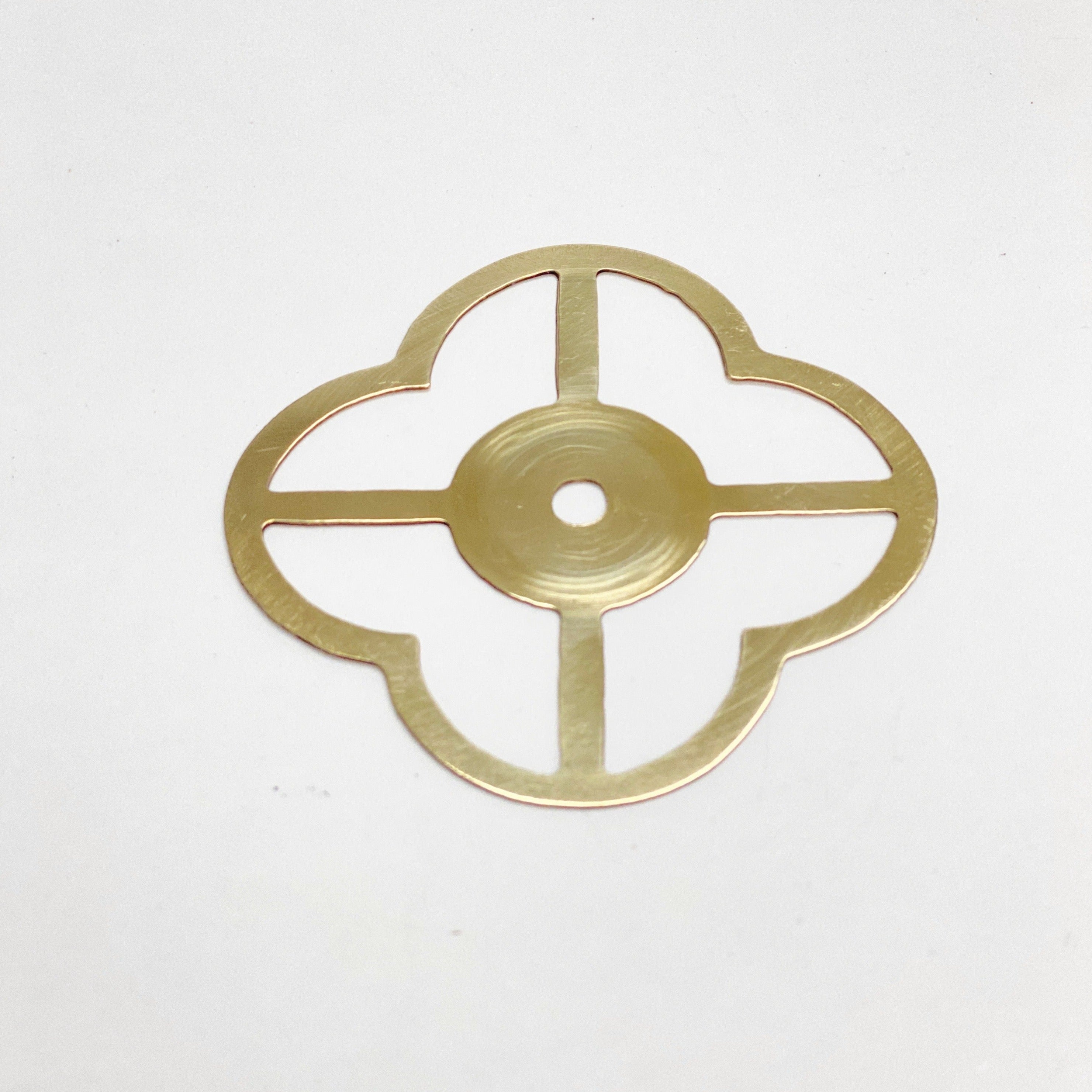 Brass Plate Lace Clover for Drawer Pulls & Knobs – Purdy Hardware